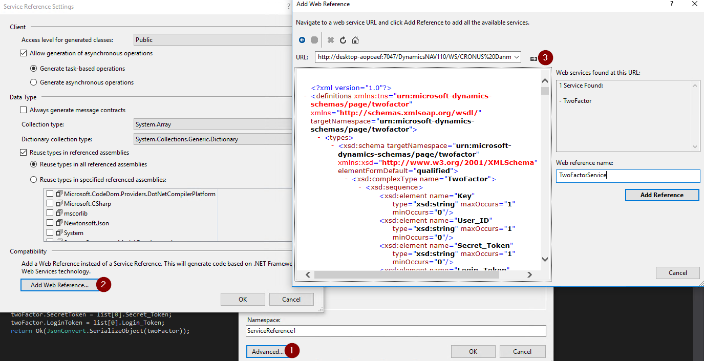Two Factor Authentication Step 2: Master Service - Fredborg